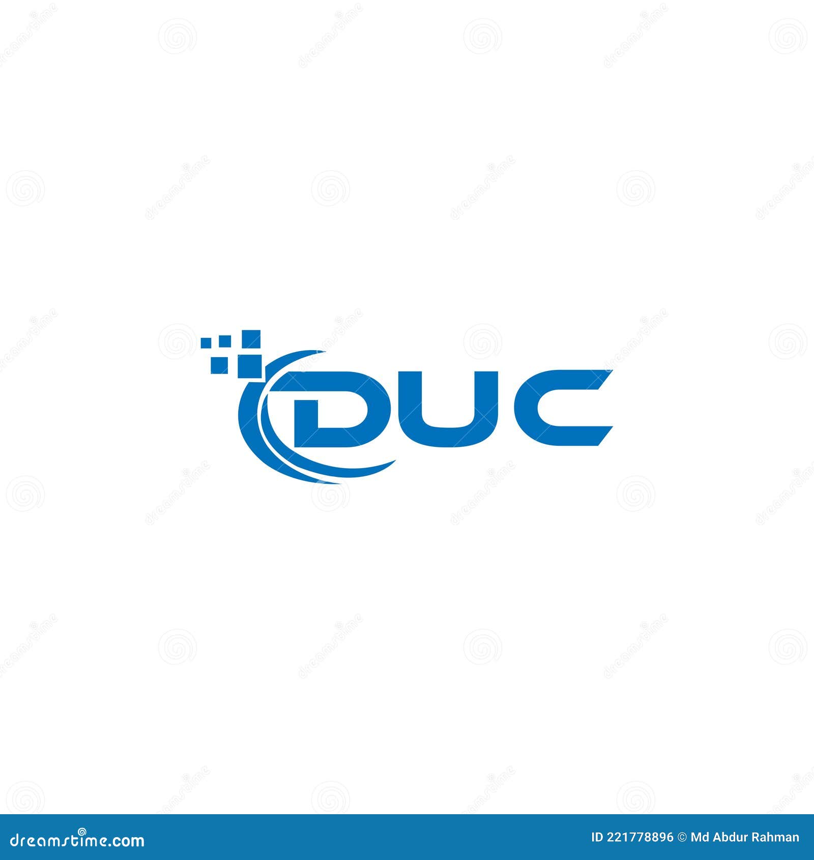 DUC Letter Logo Design on White Background. DUC Creative Initials ...