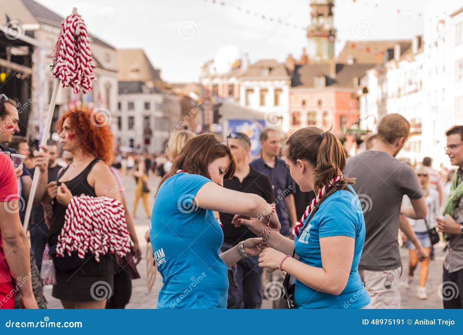 Ducasse De Mons O Doudou a Mons, Belgio Fotografia Editoriale ...