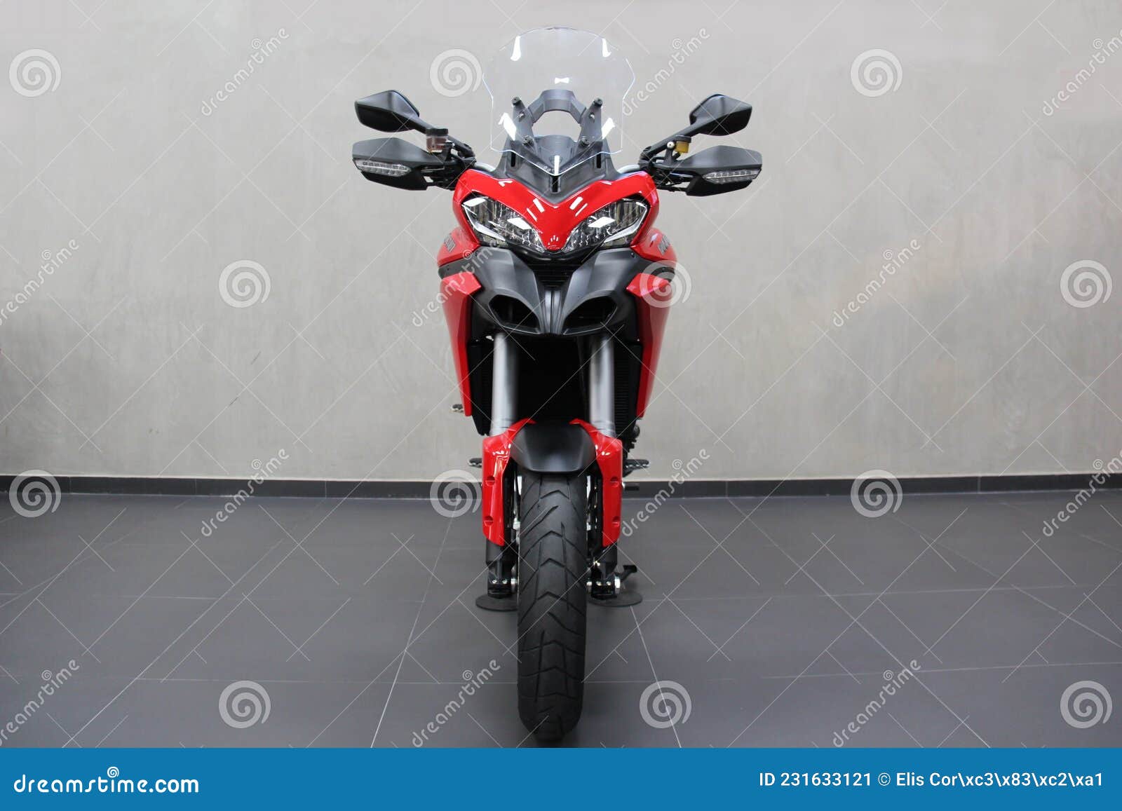Ducati Multistrada: Front View of Isolated Motorcycle. Editorial Photo ...