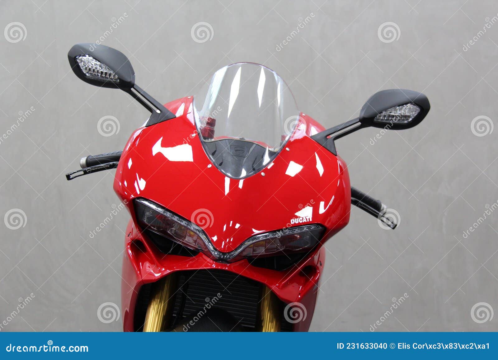 Ducati Panigale 1299: Front Panoramic View Of Motorcycle, Editorial ...