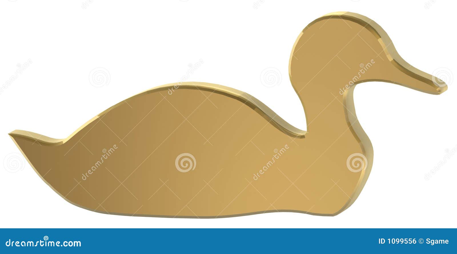 Duck stock illustration. Illustration of isolated, symbol - 1099556