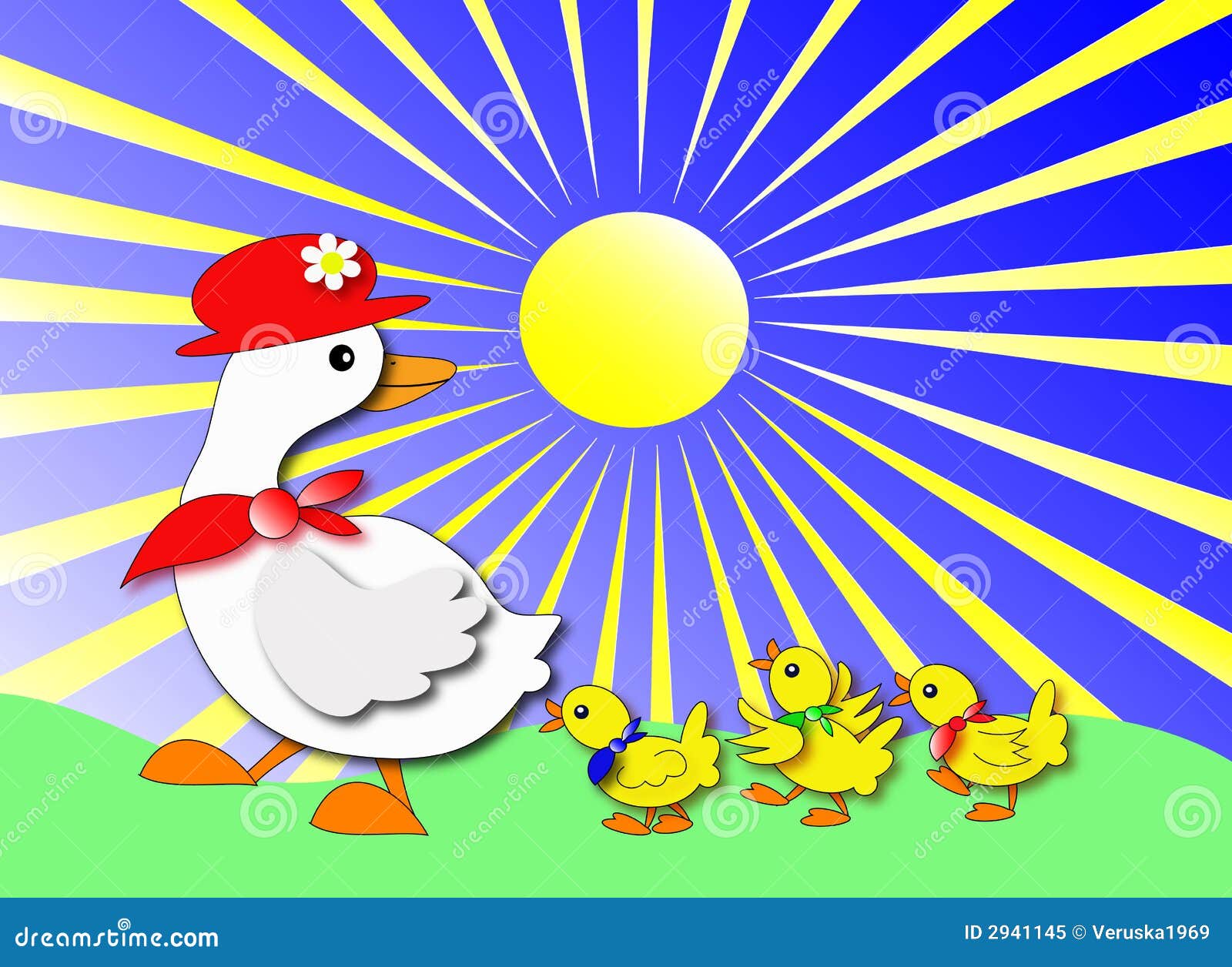 Duck stock illustration. Illustration of clip, spring - 2941145