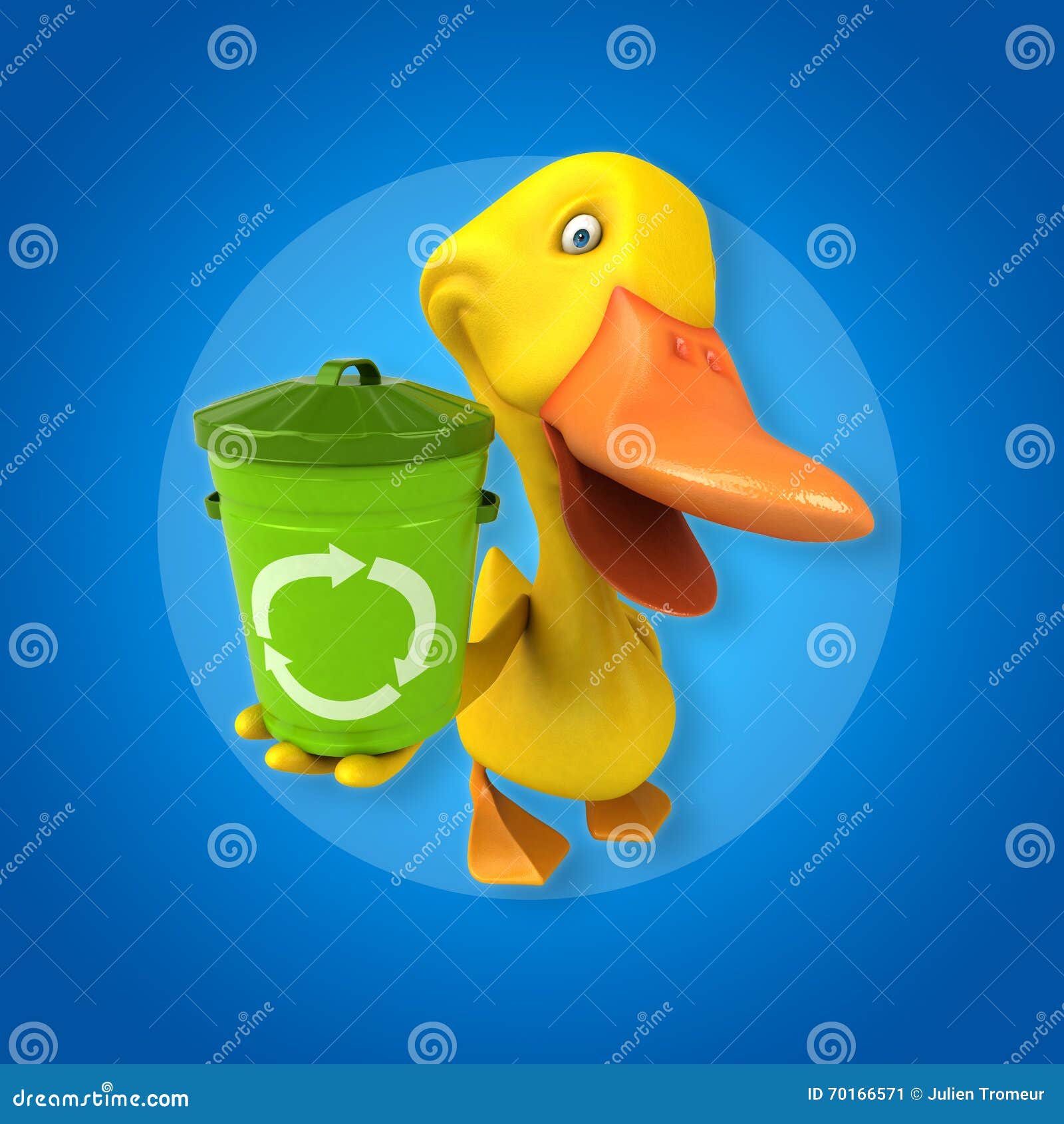 Duck stock illustration. Illustration of animal, trash - 70166571