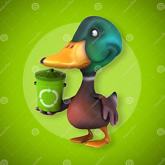 Duck stock illustration. Illustration of drake, recycle - 74273497