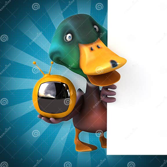 Duck stock illustration. Illustration of wildfowl, cartoon - 76173585