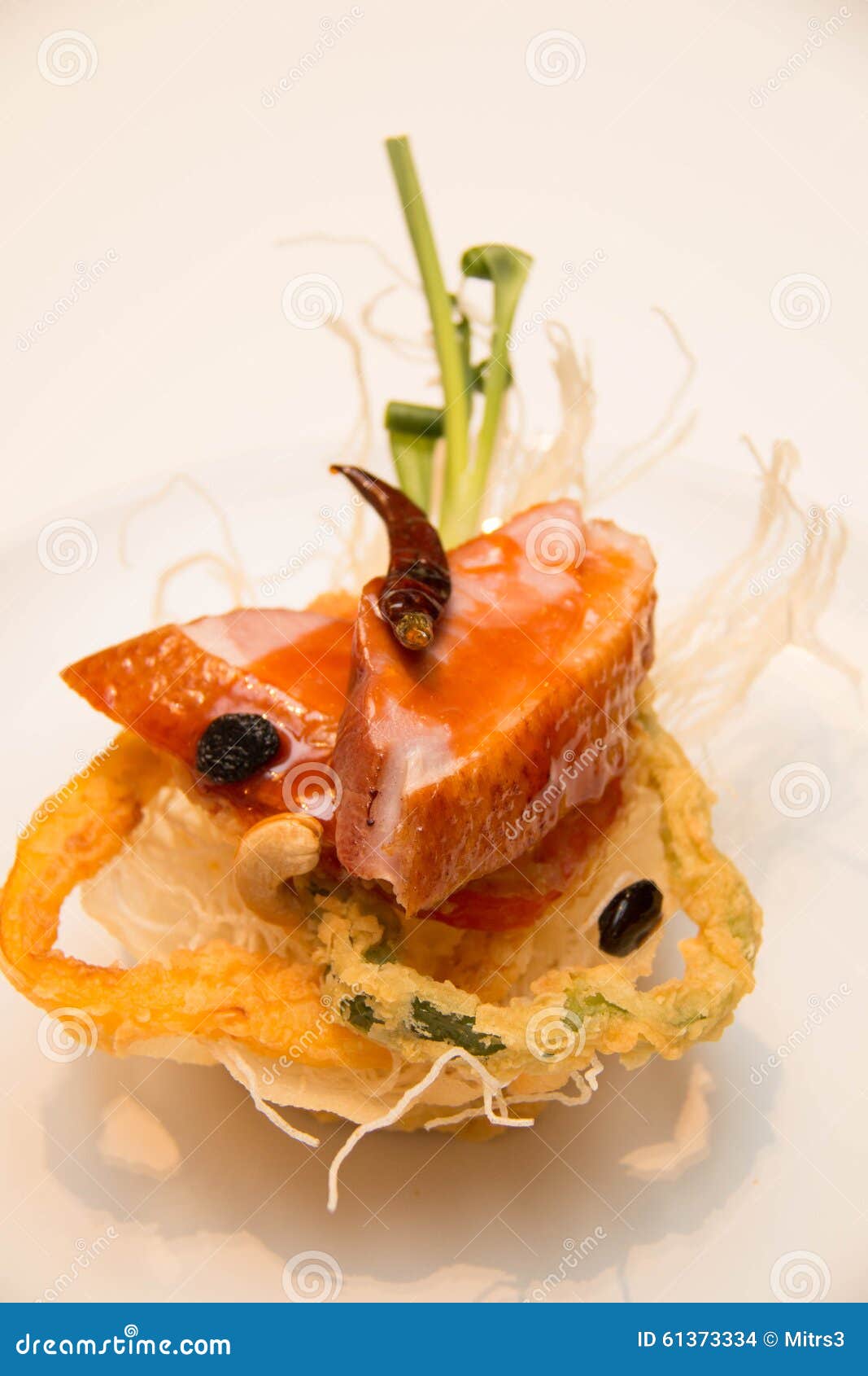 Duck Breast Roasted and Tamarind Sauce Stock Photo - Image of meat ...