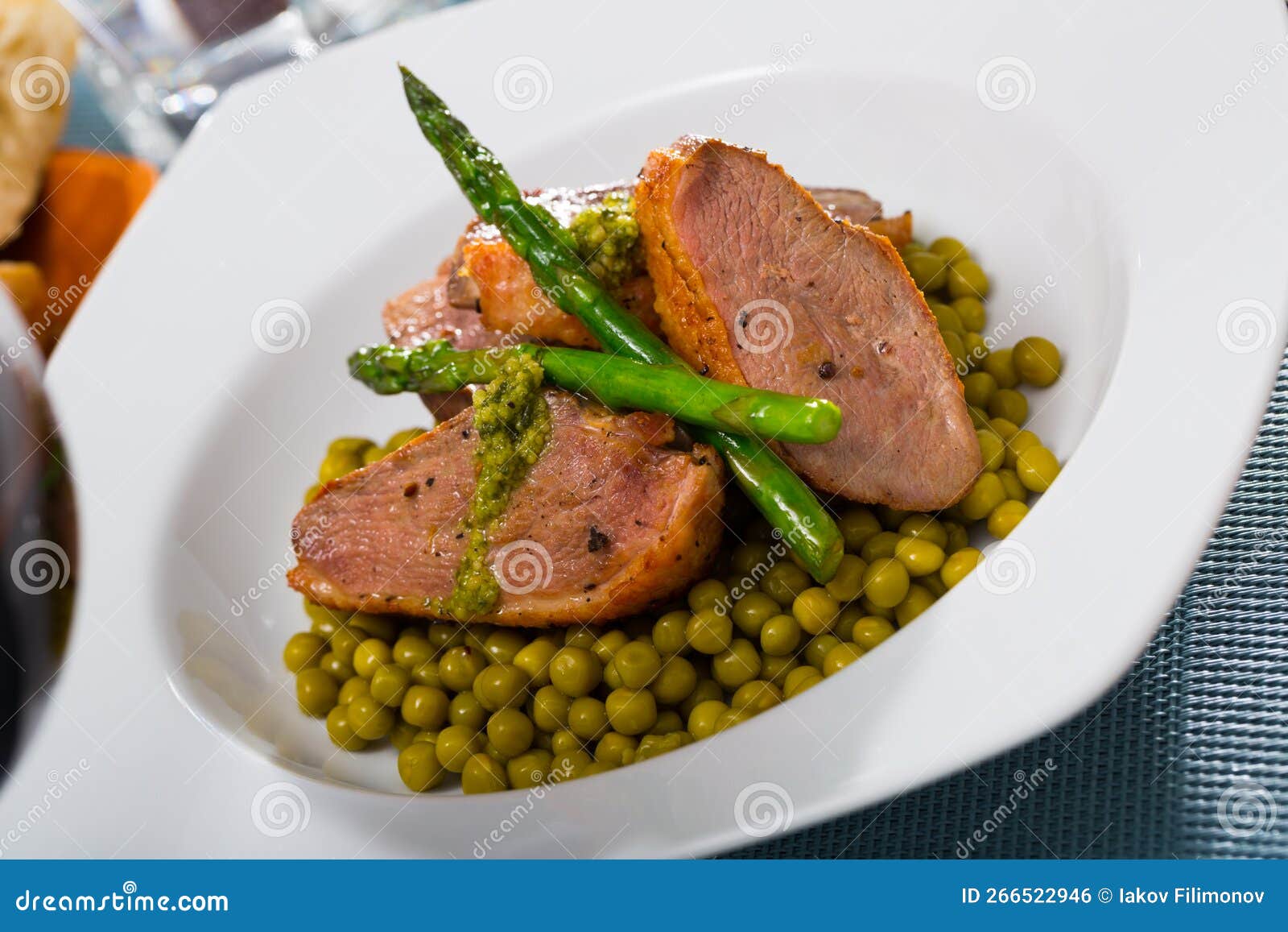 Duck Breast with Vegetables. Stock Photo - Image of dish, herbs: 266522946