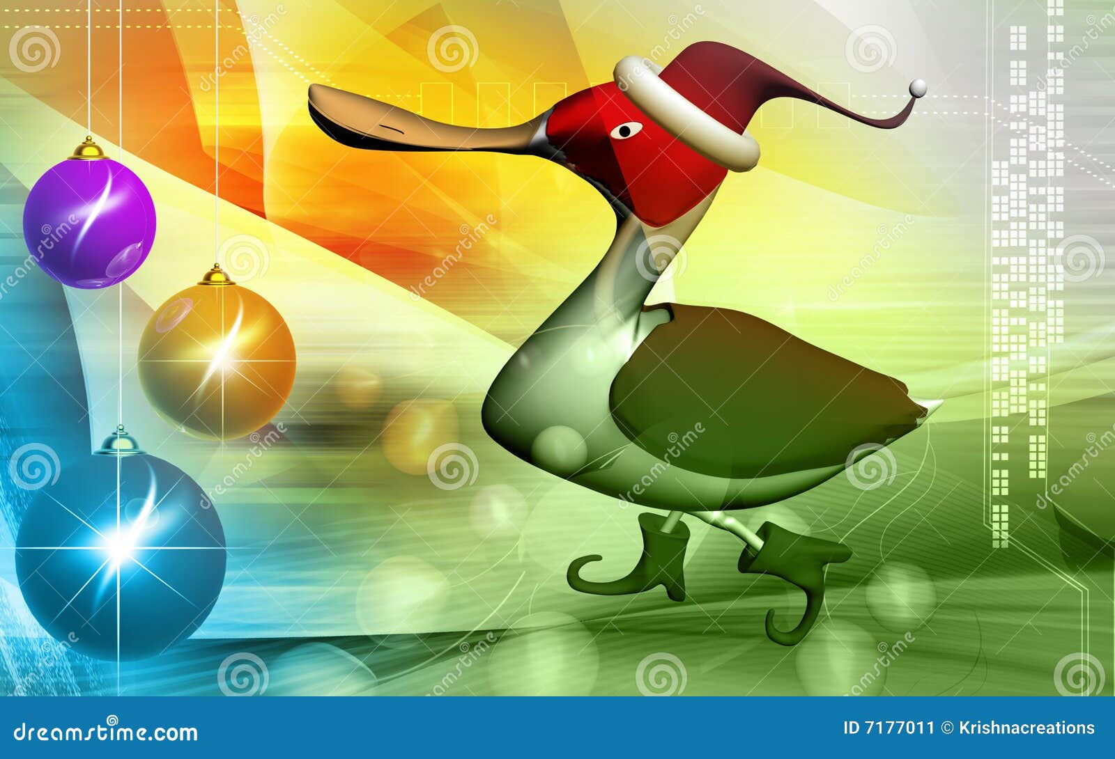 Duck and bubbles stock illustration. Illustration of party - 7177011