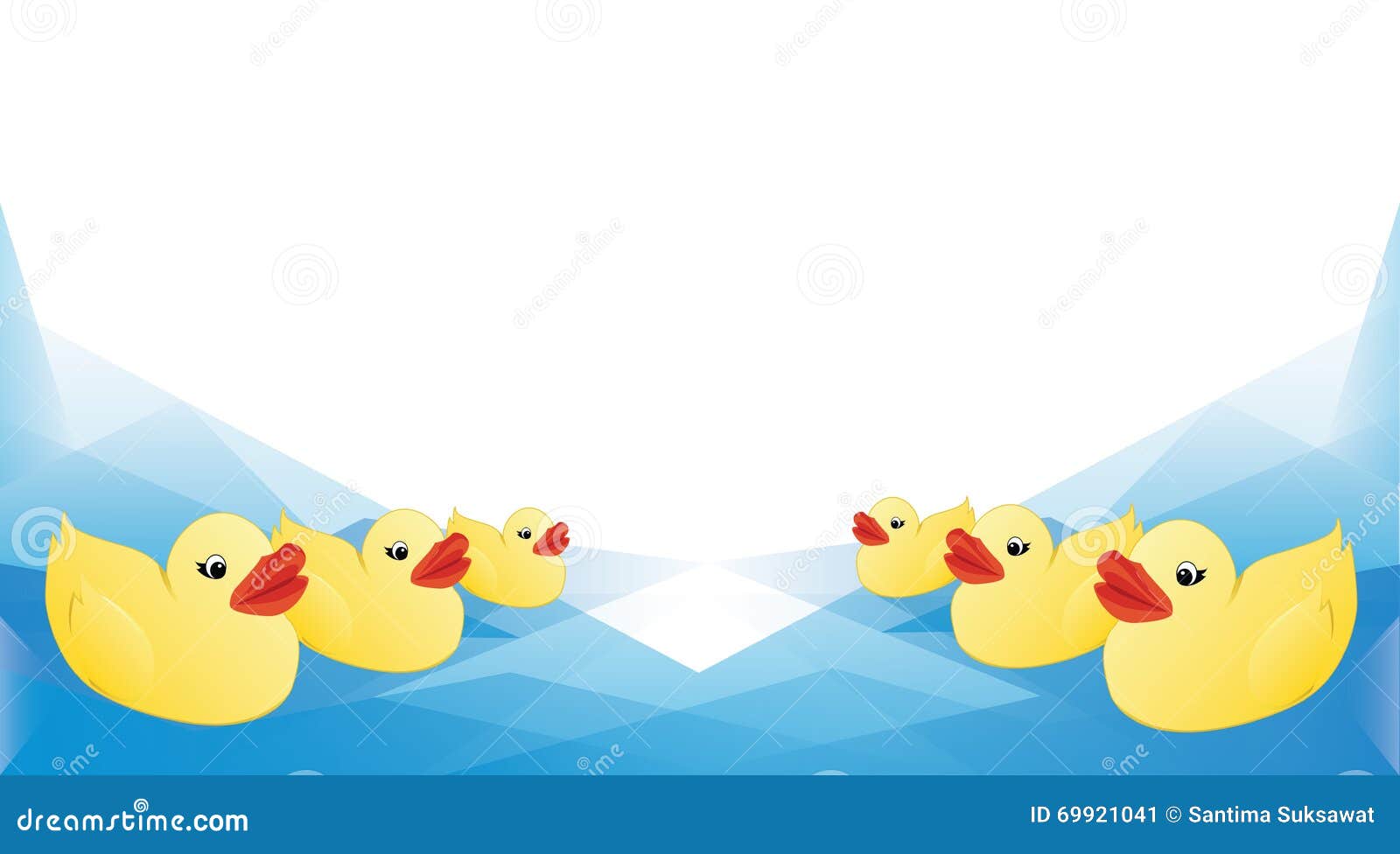 Duck cartoon background stock vector. Illustration of background - 69921041