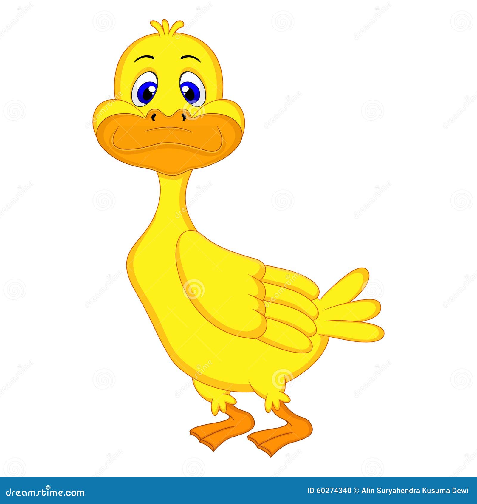 Duck Cartoon stock vector. Illustration of mantle, crown - 60274340