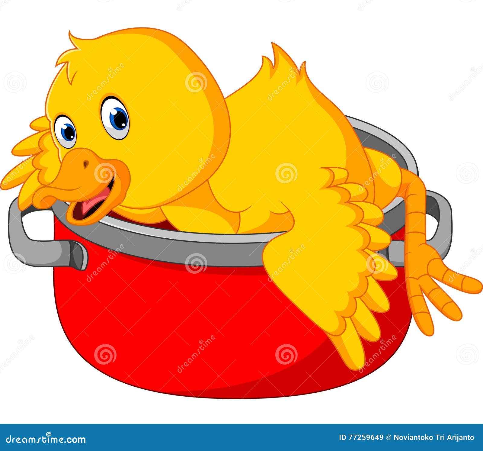 Duck cartoon stock vector. Illustration of icon, funny - 77259649