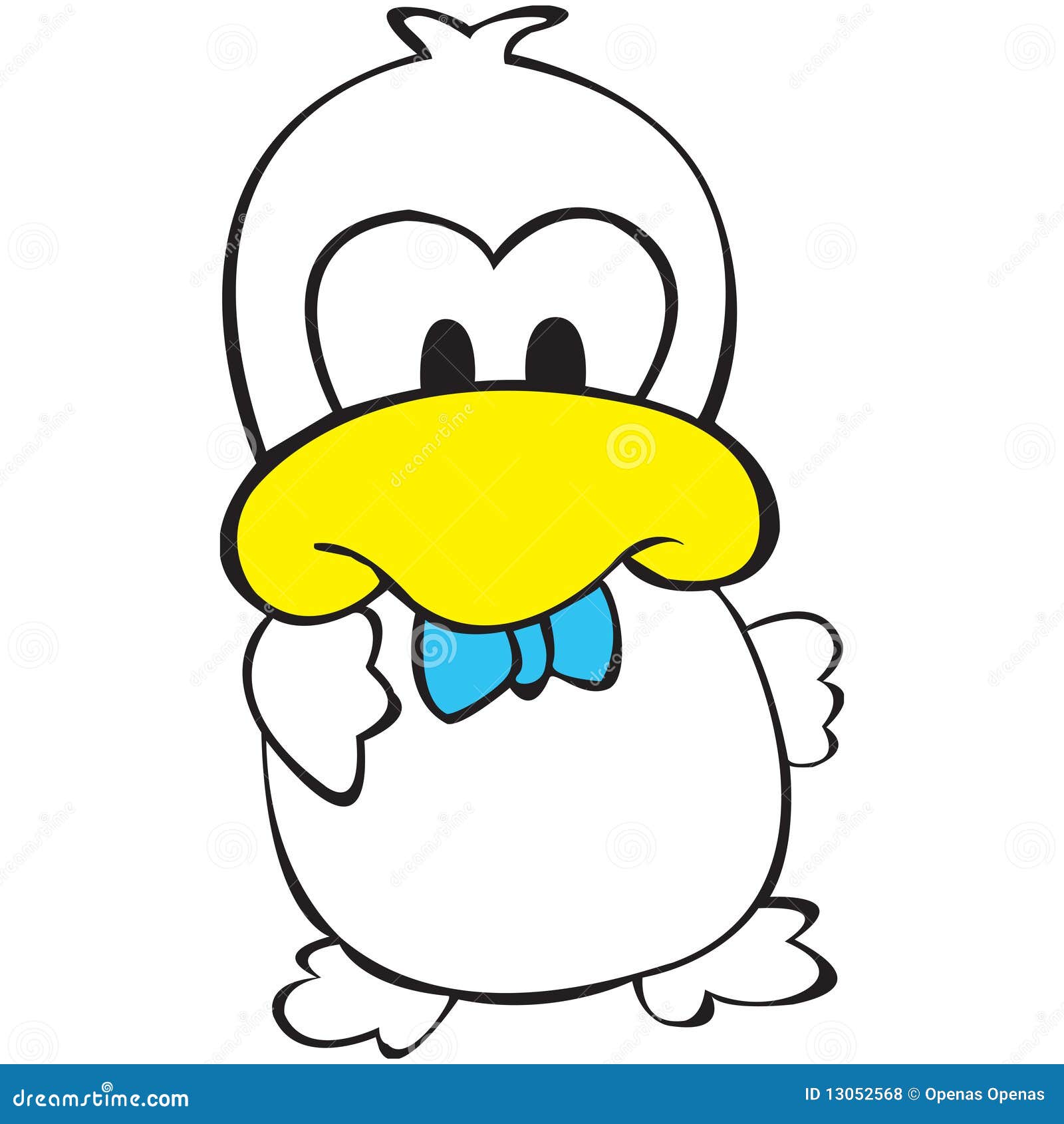 Duck character stock vector. Illustration of expression - 13052568