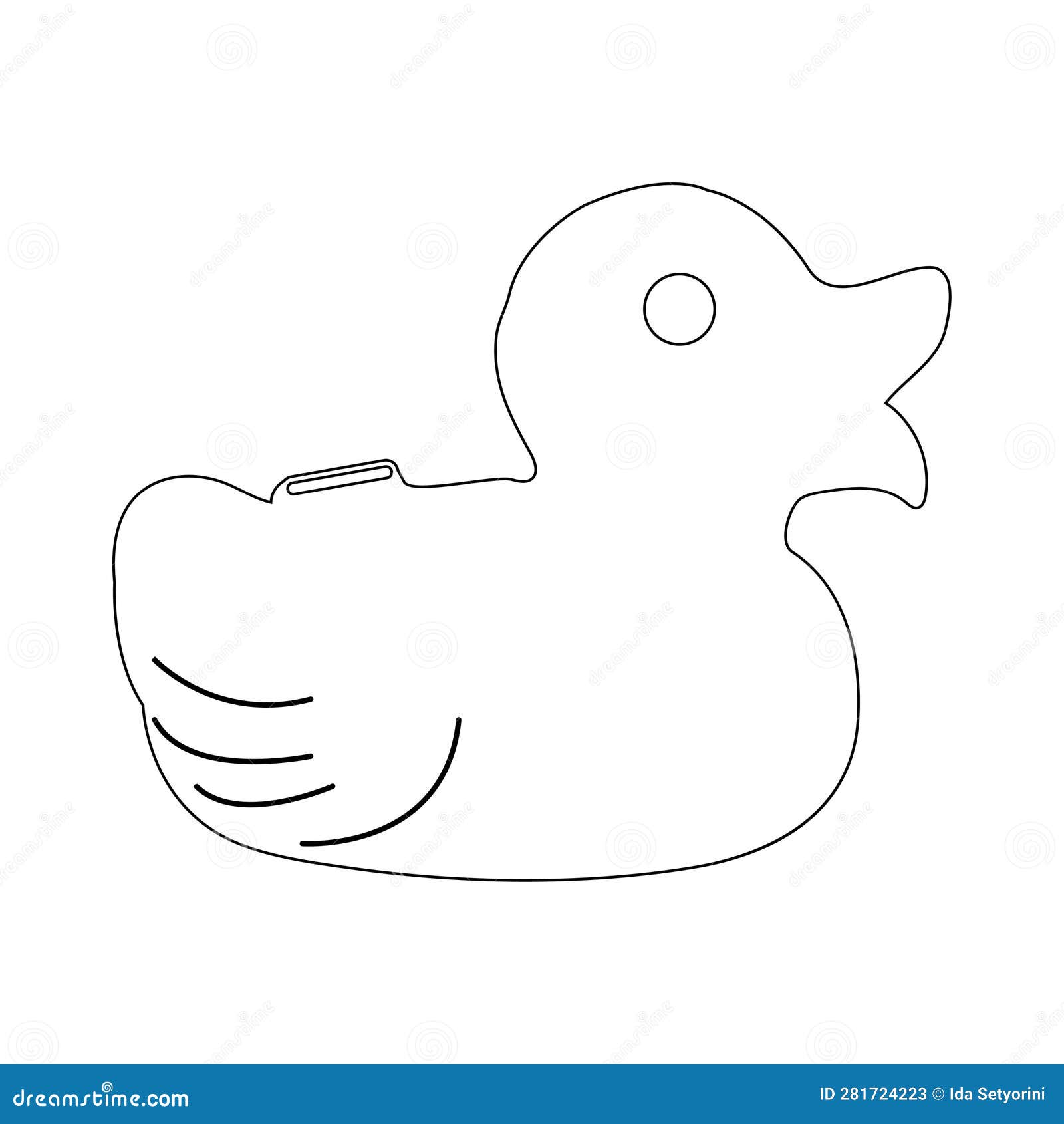 Duck coin savings stock illustration. Illustration of cartoon - 281724223