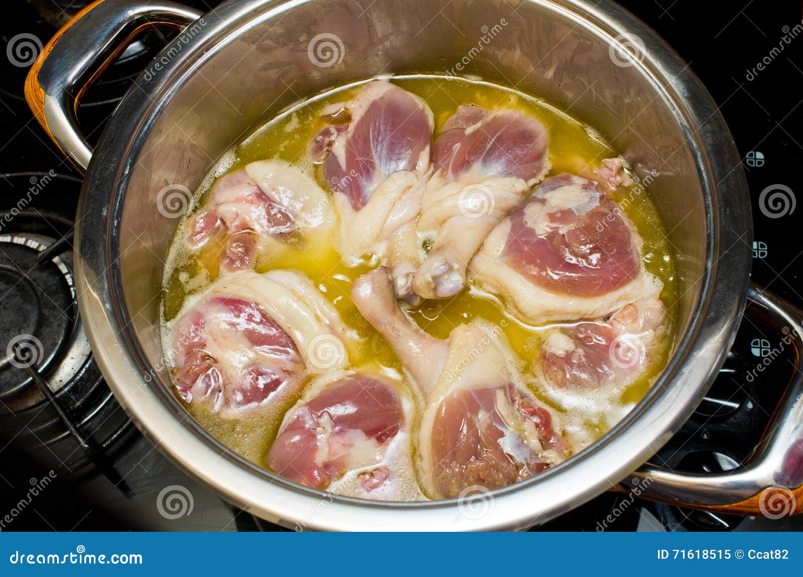 Duck Confit during the Preparation Stock Image - Image of cookery ...