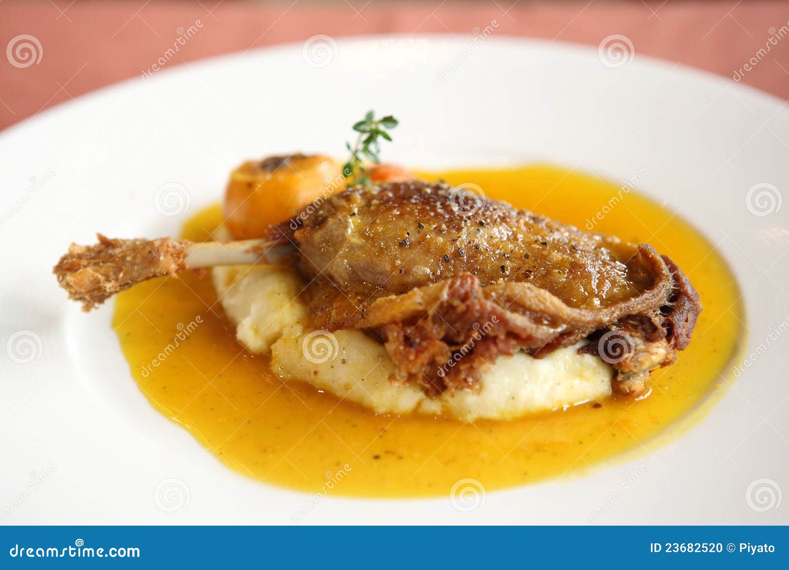Duck Confit , Roasted Duck Leg Stock Photo - Image of france, onion ...