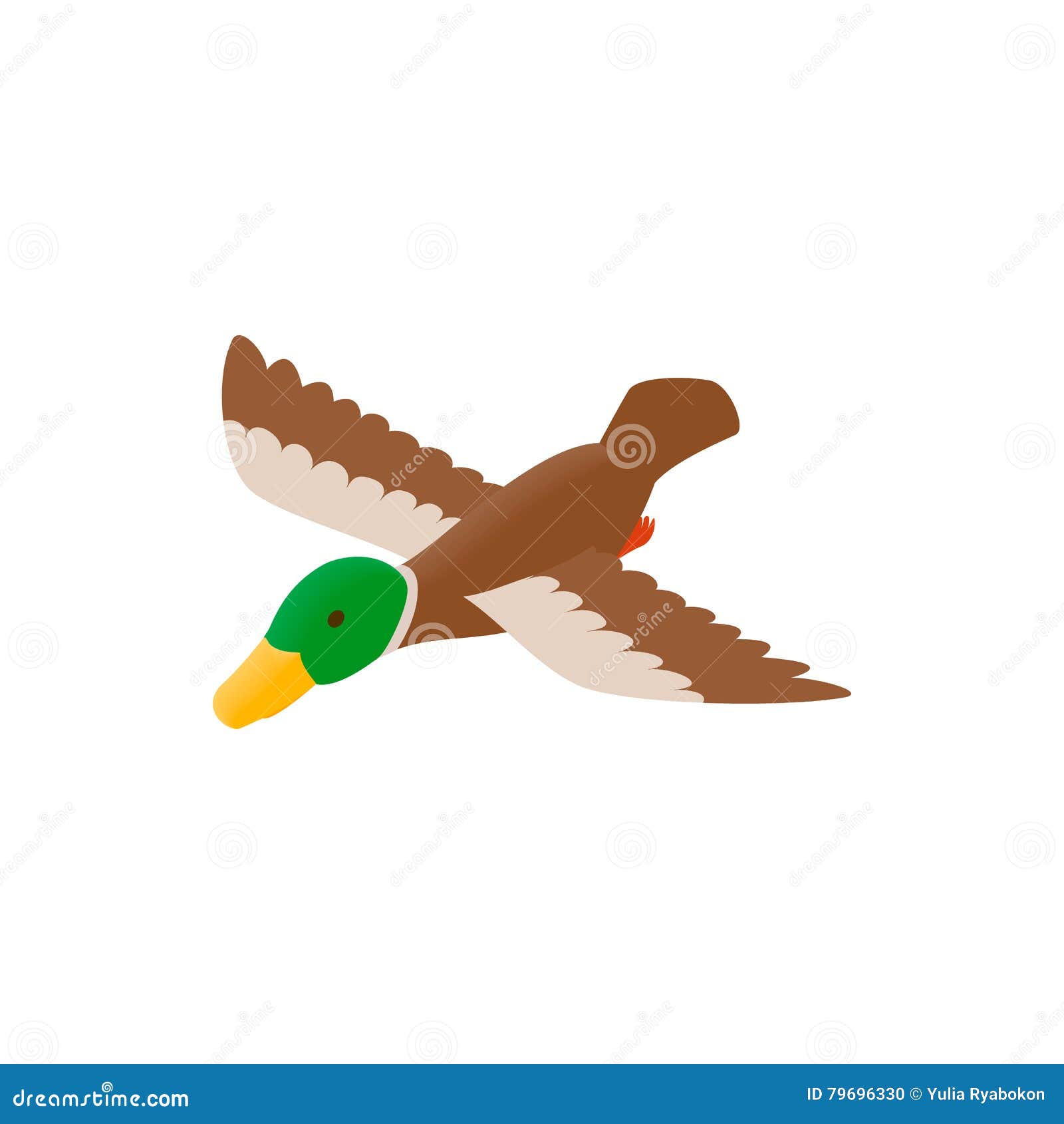 Duck Decoy Isometric 3d Icon Stock Vector - Illustration of fowl ...