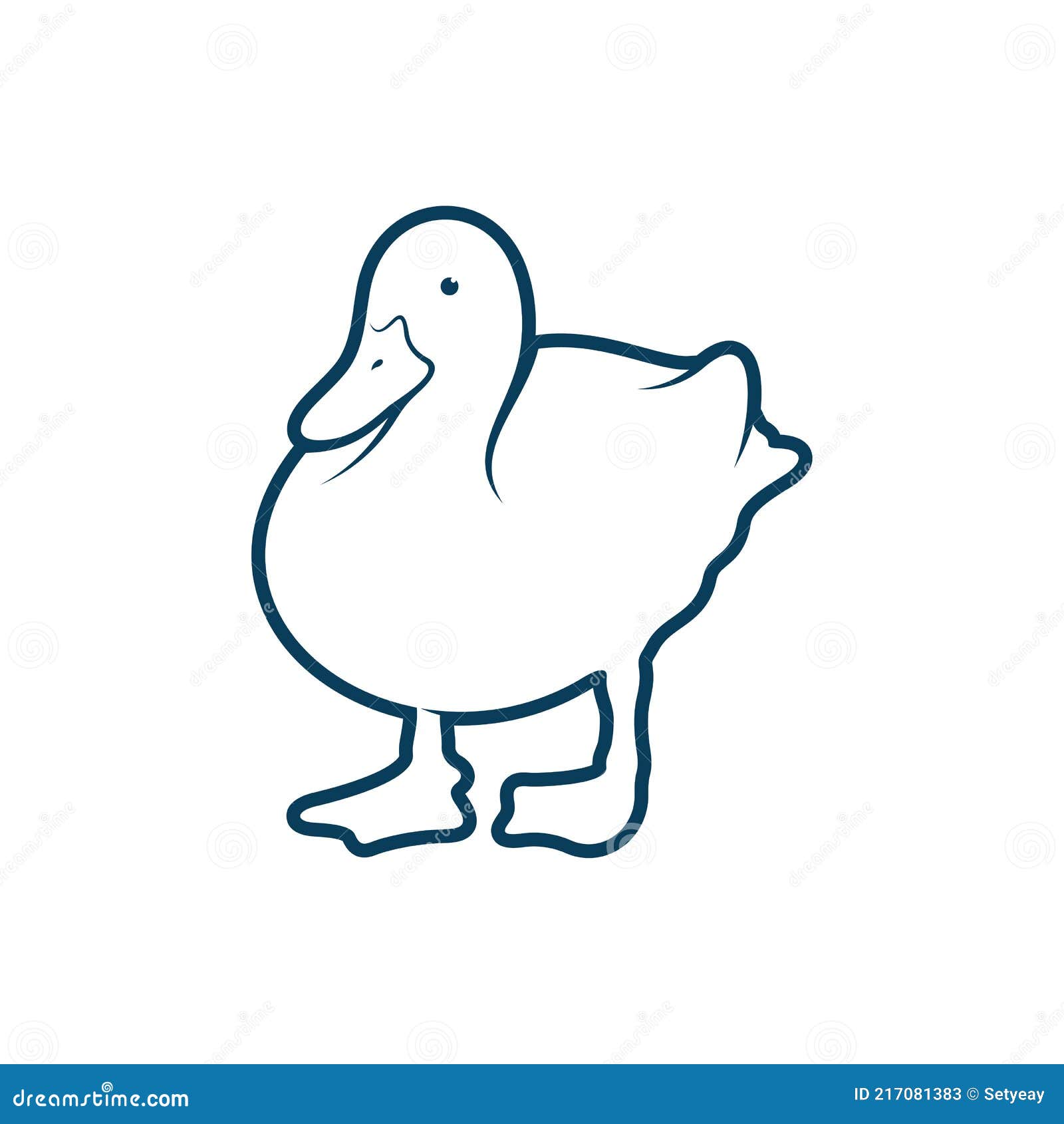 Duck Design Vector Illustration, Creative Duck Logo Design Concept ...