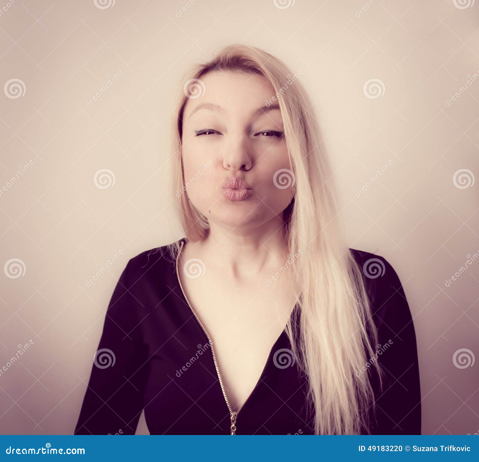 Duck face stock photo. Image of expression, beautiful - 49183220