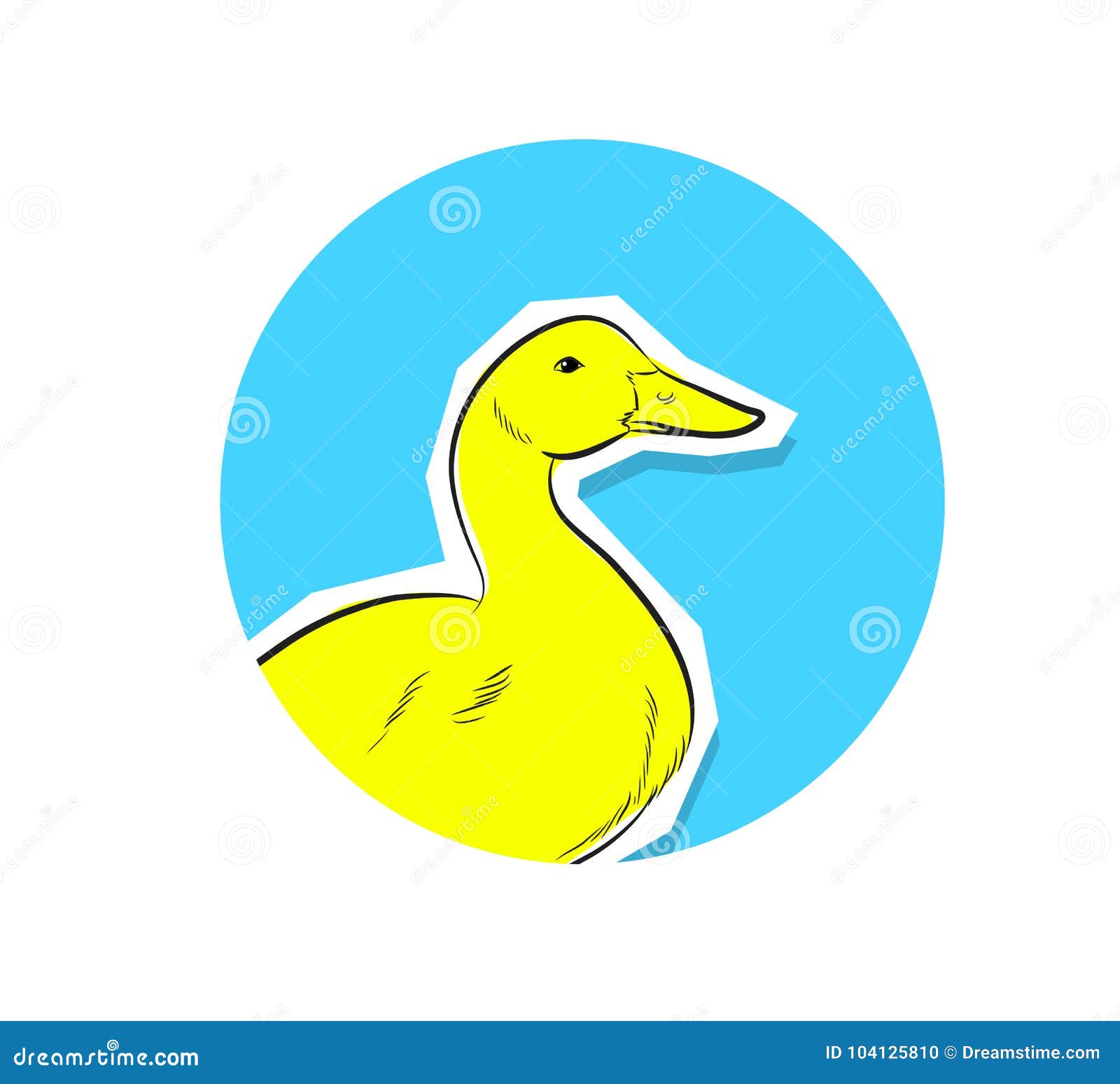 Duck Face Closeup Vector stock vector. Illustration of agriculture ...