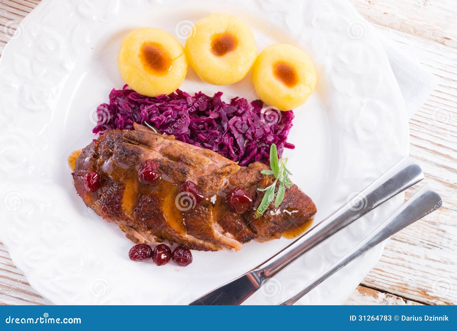 Duck fillet stock image. Image of garnish, filet, fillet - 31264783