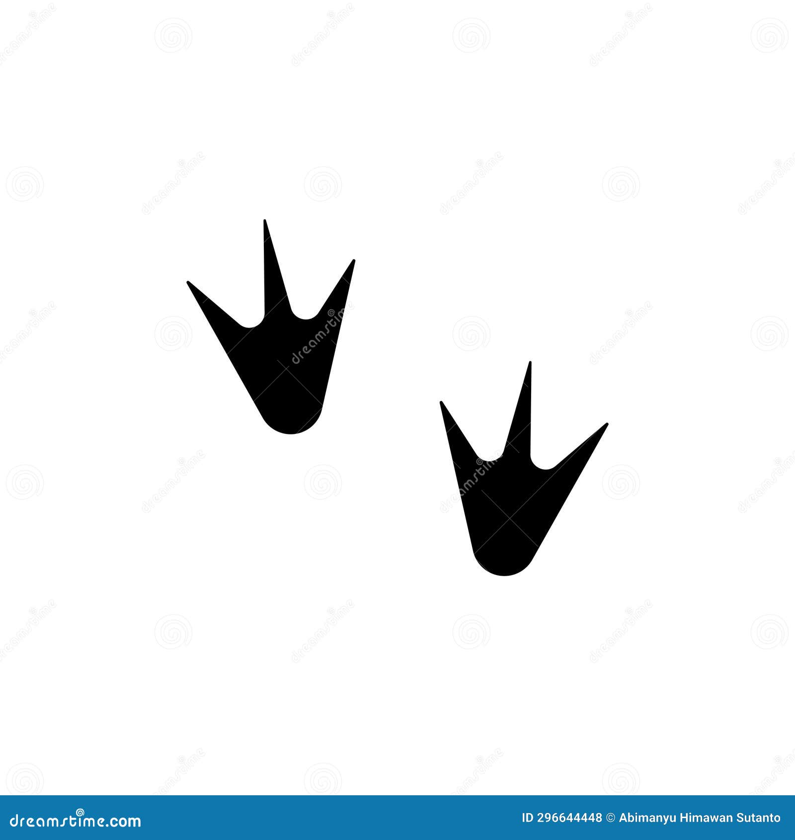 Duck Footprint Illustration, Drawing, Engraving, Ink, Line Art, Vector ...