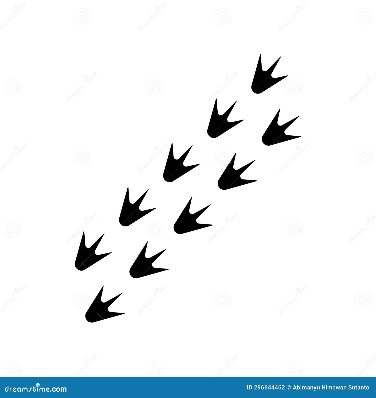 Duck footprint icon vector stock illustration. Illustration of foot ...