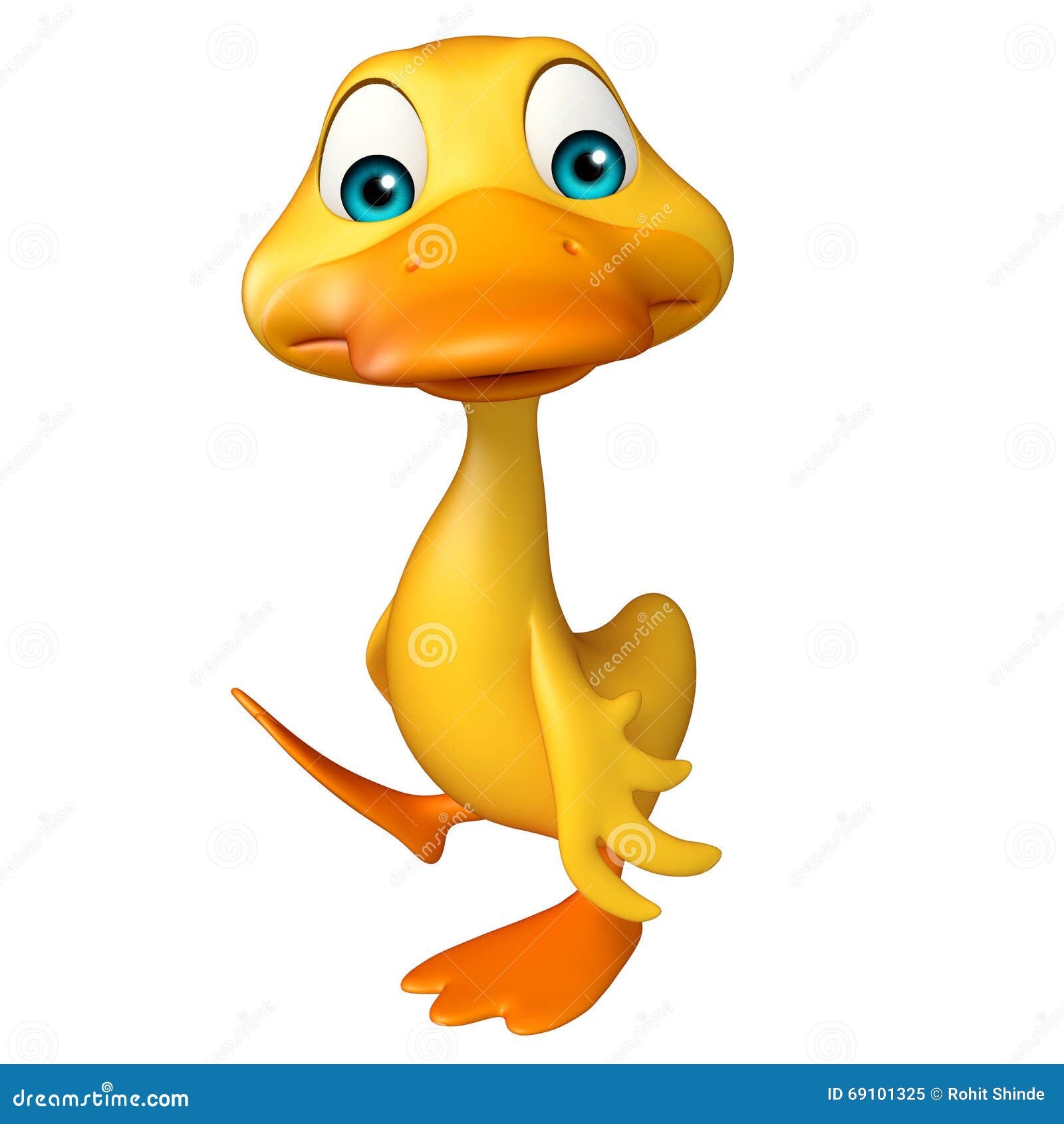 Duck Funny Cartoon Character | CartoonDealer.com #69101345