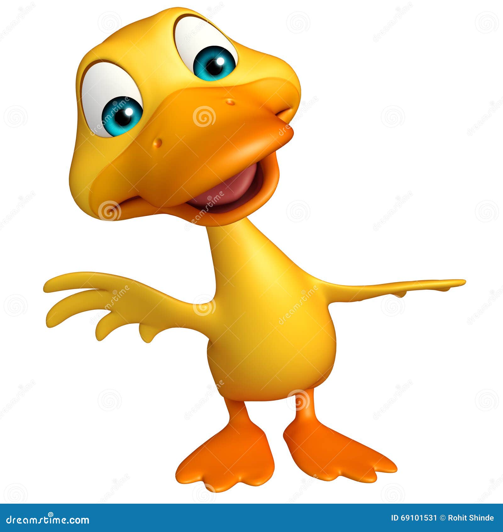 Duck Funny Cartoon Character | CartoonDealer.com #69101984