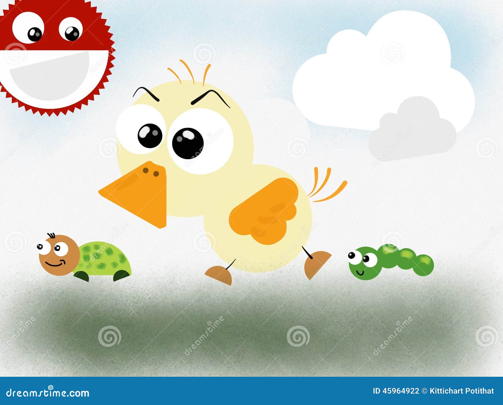 Duck gangs stock illustration. Illustration of turtle - 45964922