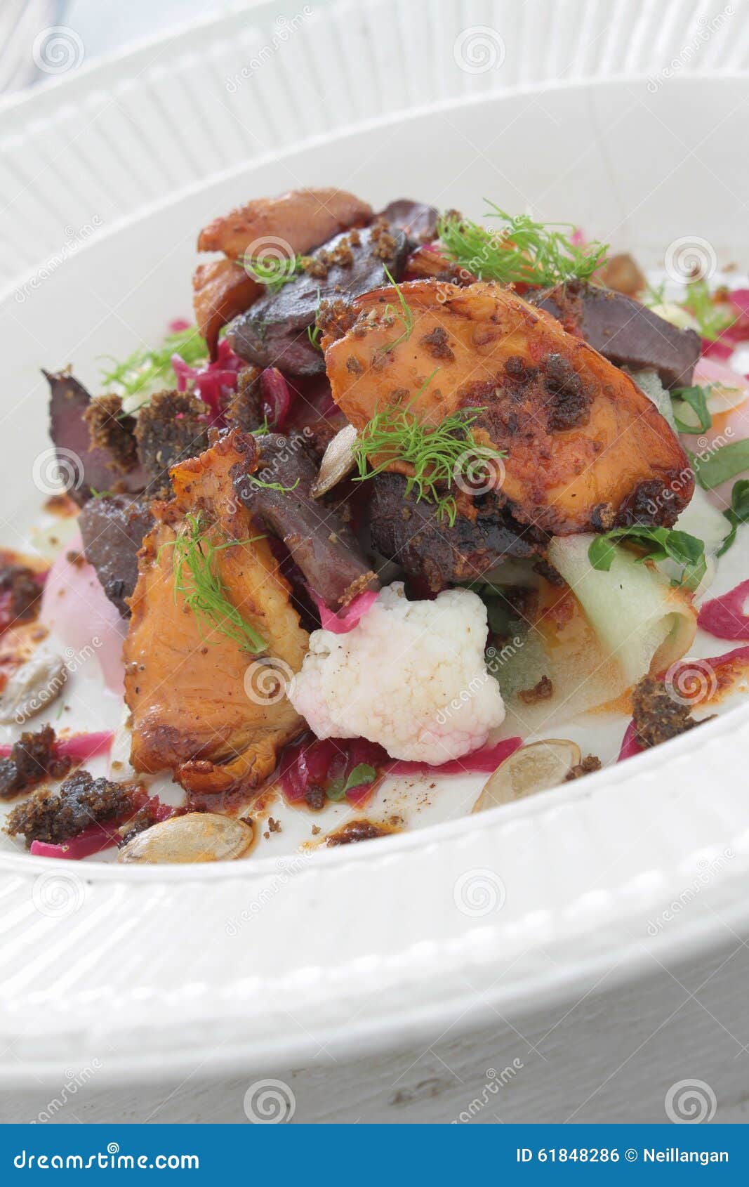 Duck gizzard appetizer stock photo. Image of wild, lunch - 61848286