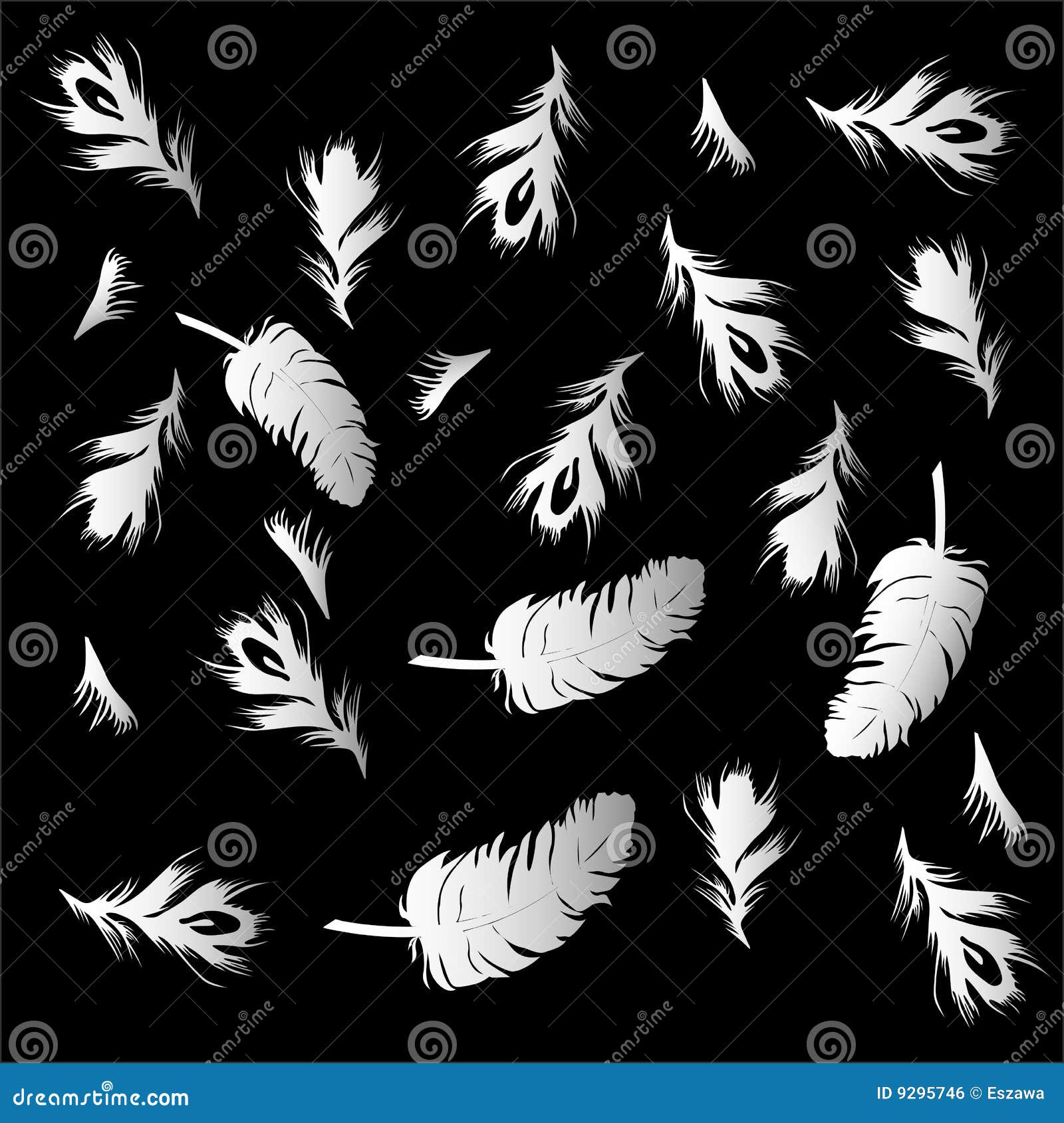 Duck, goose down stock vector. Illustration of macro, pattern - 9295746