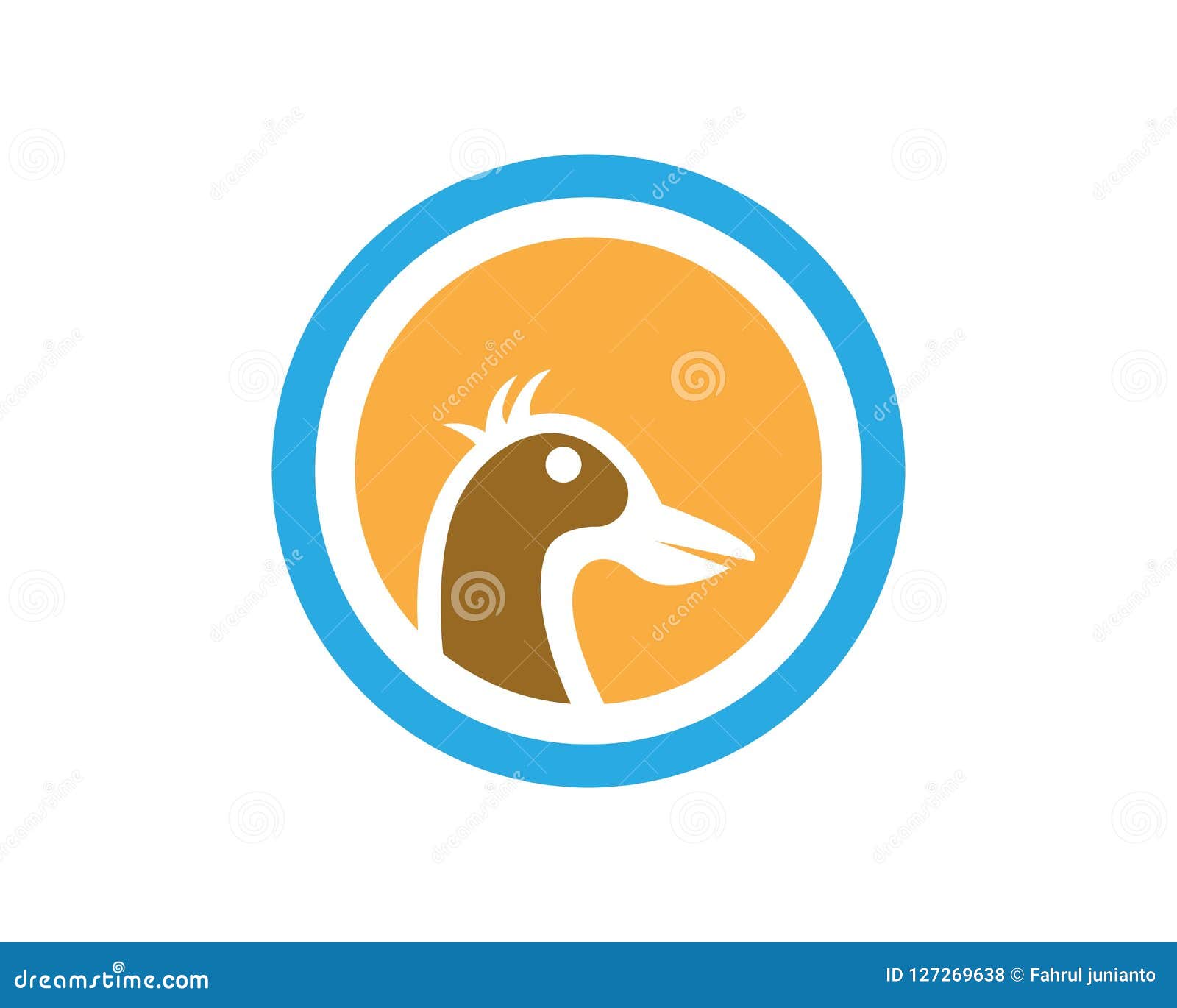Duck Head Icon Logo Design Vector Illustration Stock Vector ...