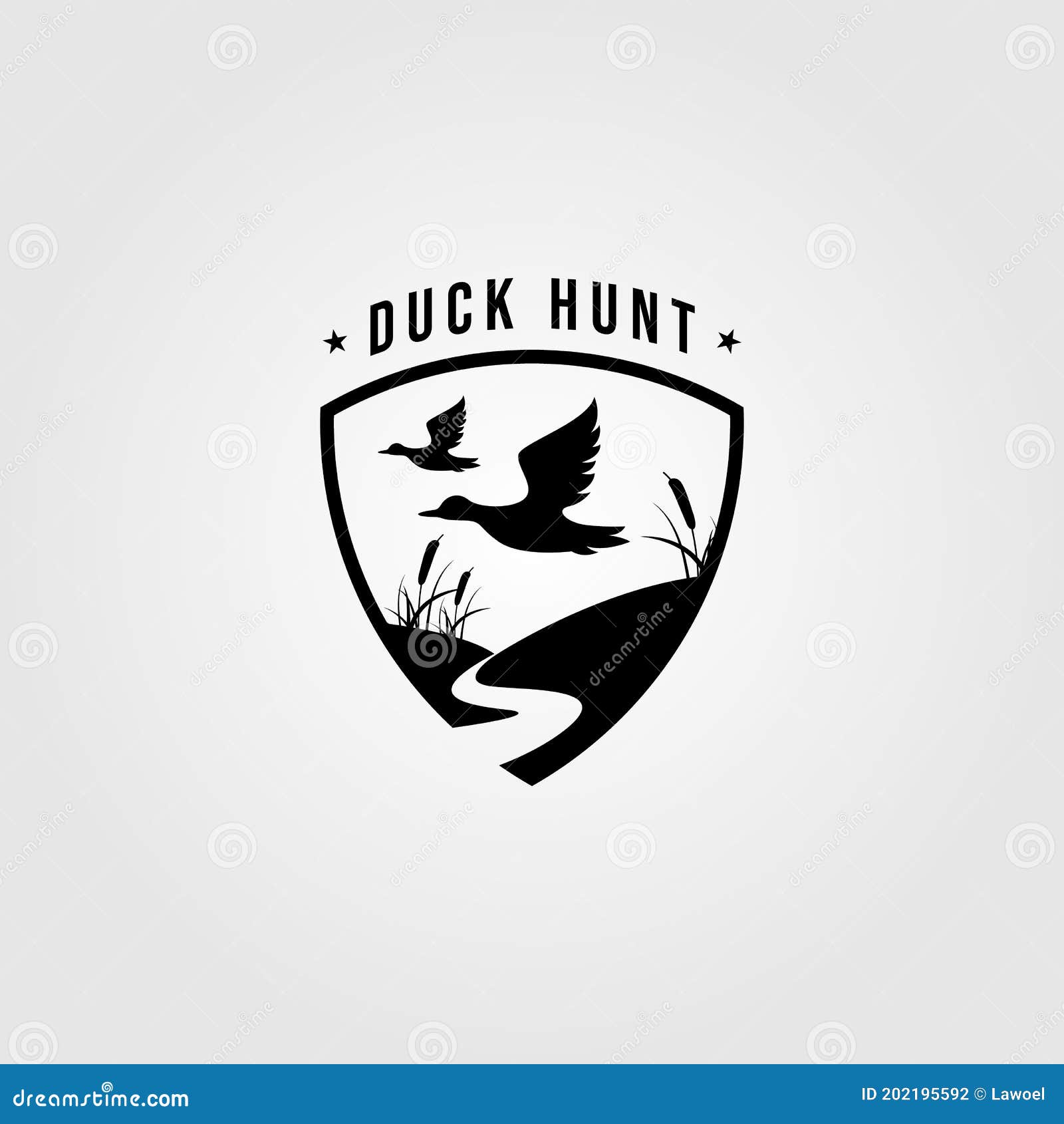 Duck Hunt Logo Vector Template Illustration Design, Duck Hunter Vintage ...