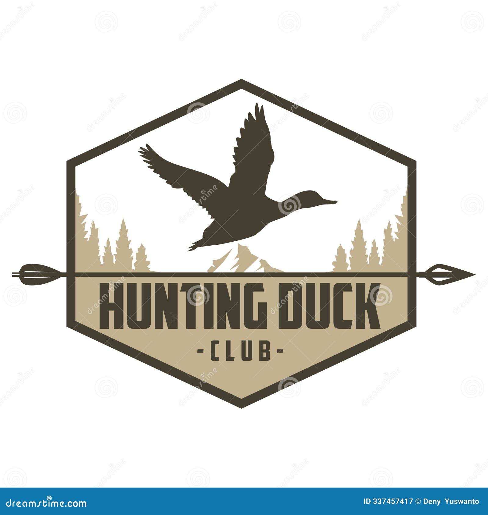 Duck Hunt Logo Vector Design Template Stock Vector - Illustration of ...