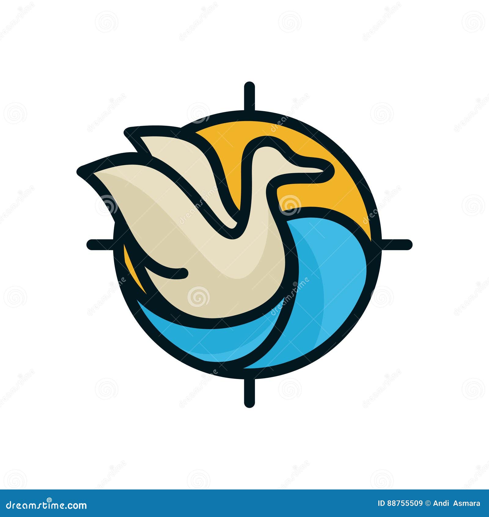 Duck Hunt Logo Vector Template Illustration Design, Duck Hunter Vintage ...
