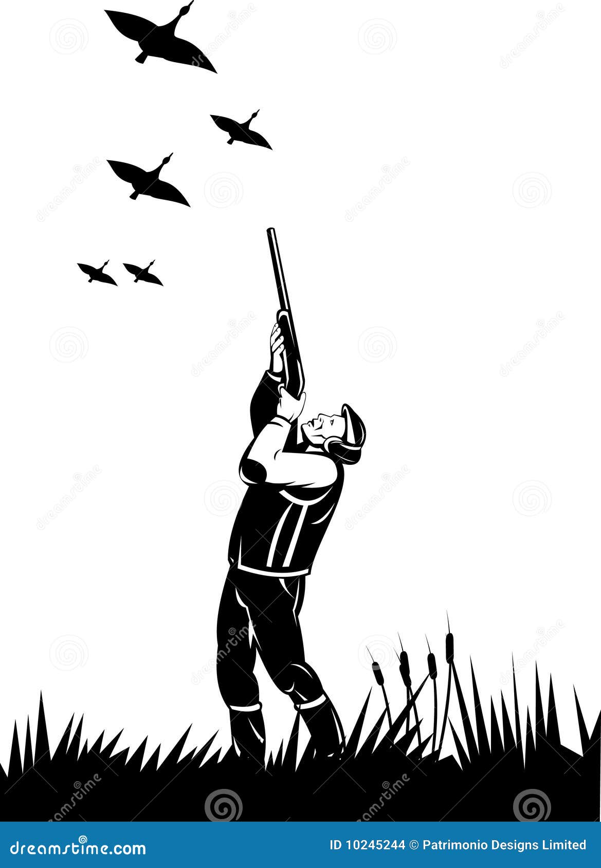 Hunter Pointing Stock Illustrations – 225 Hunter Pointing Stock ...