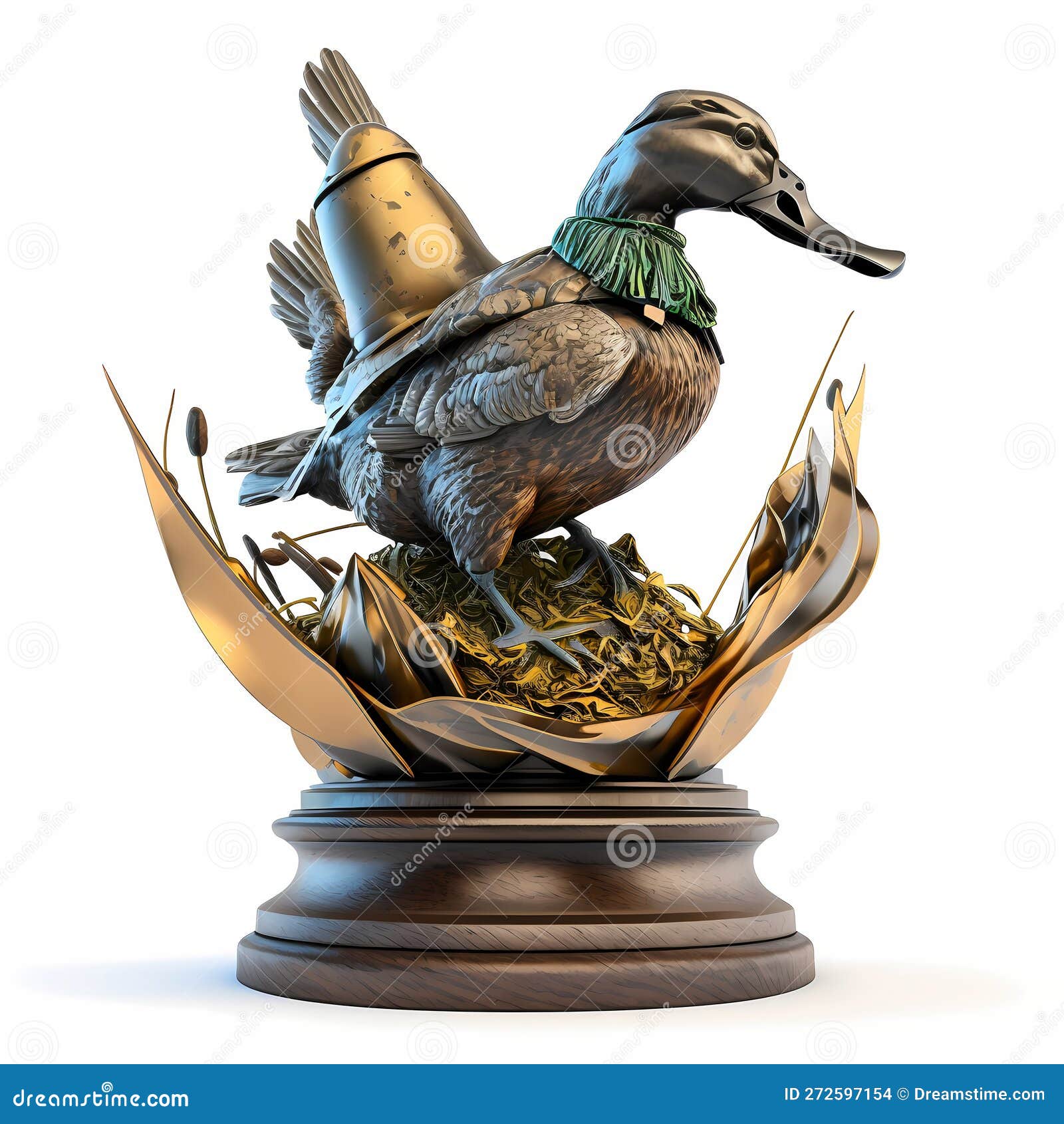 Duck Hunter Trophy. Generative AI Stock Illustration - Illustration of ...