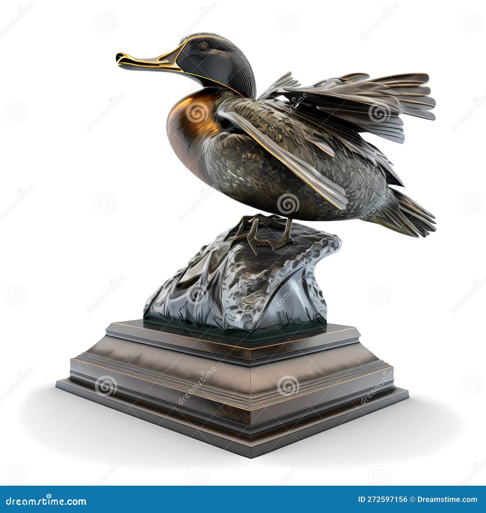 Duck Hunter Trophy. Generative AI Stock Illustration - Illustration of ...