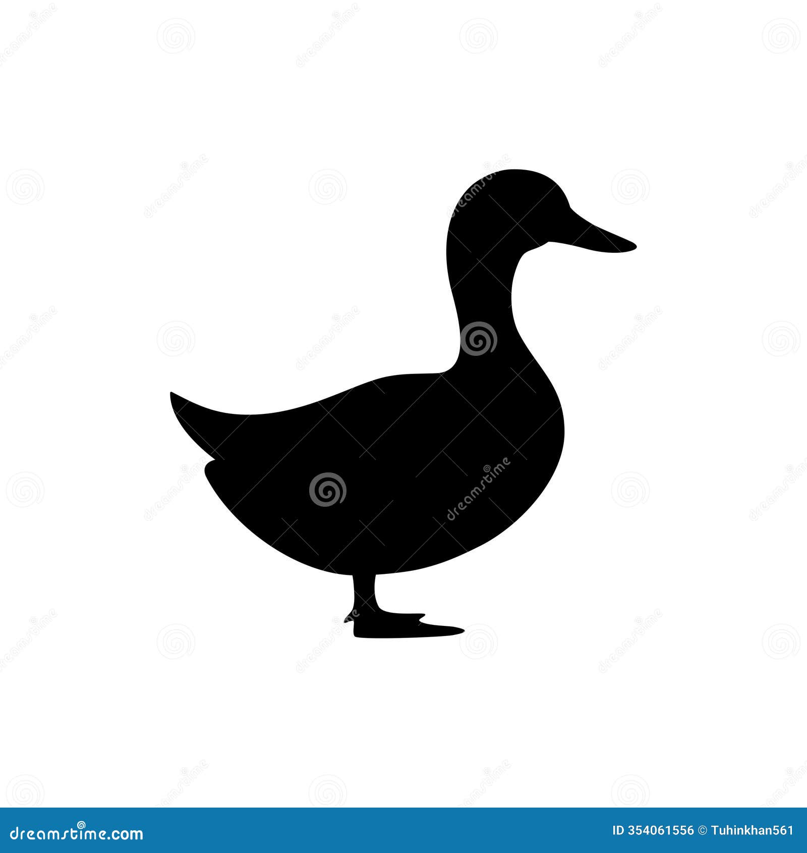 Duck Icon Illustration. Duck Icon Flat Graphic Design. Duck Silhouette ...