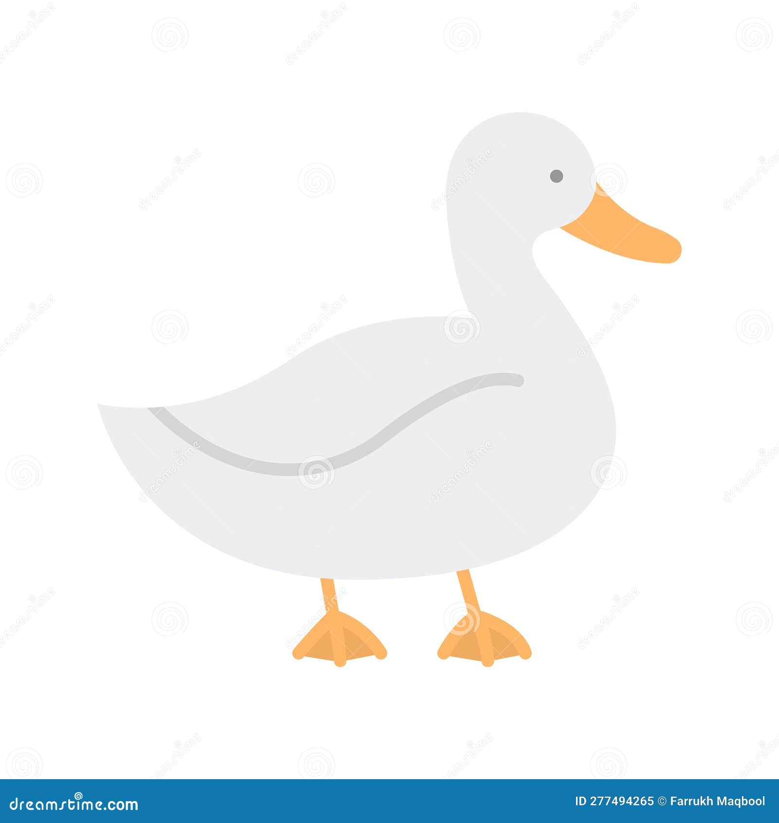 Duck icon vector image. stock vector. Illustration of line - 277494265