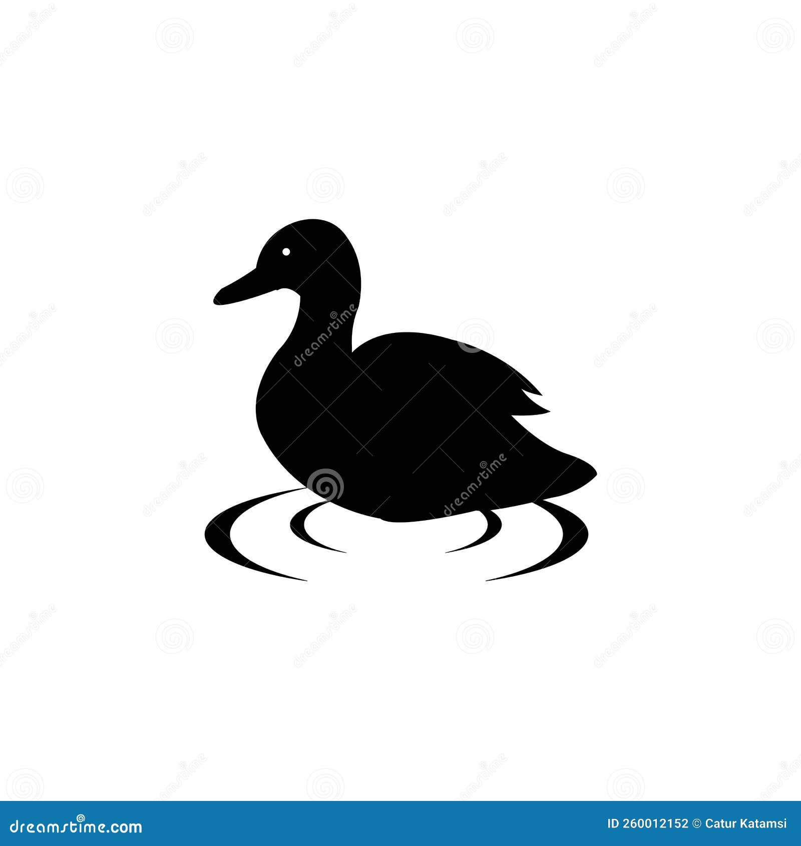 Duck logo icon vector stock illustration. Illustration of duck - 260012152
