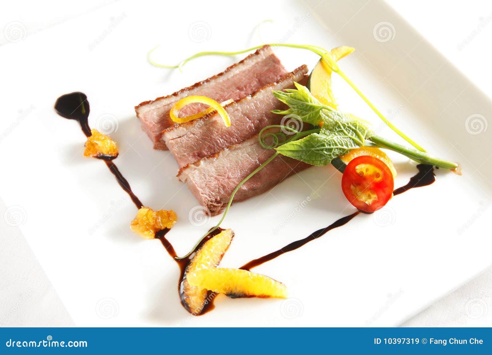 Duck meal stock image. Image of cuisine, gourmet, dish - 10397319