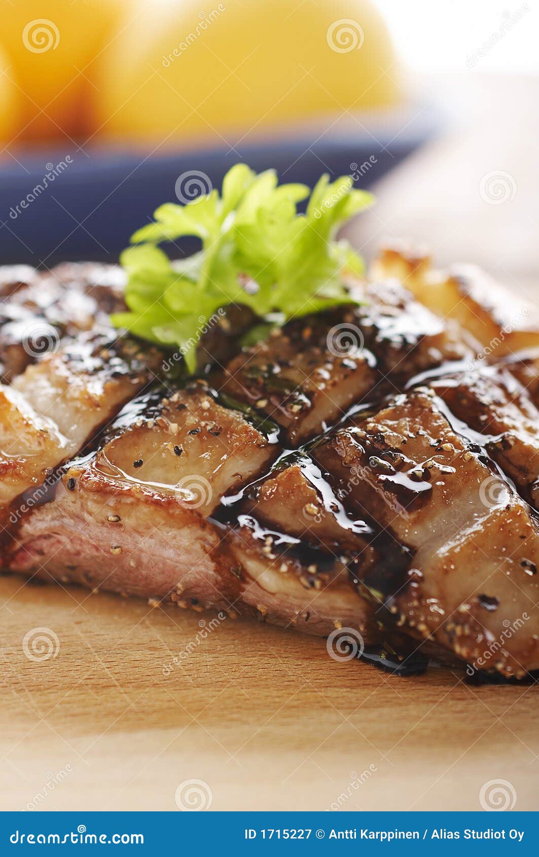 Duck meat on wood stock image. Image of detail, close - 1715227