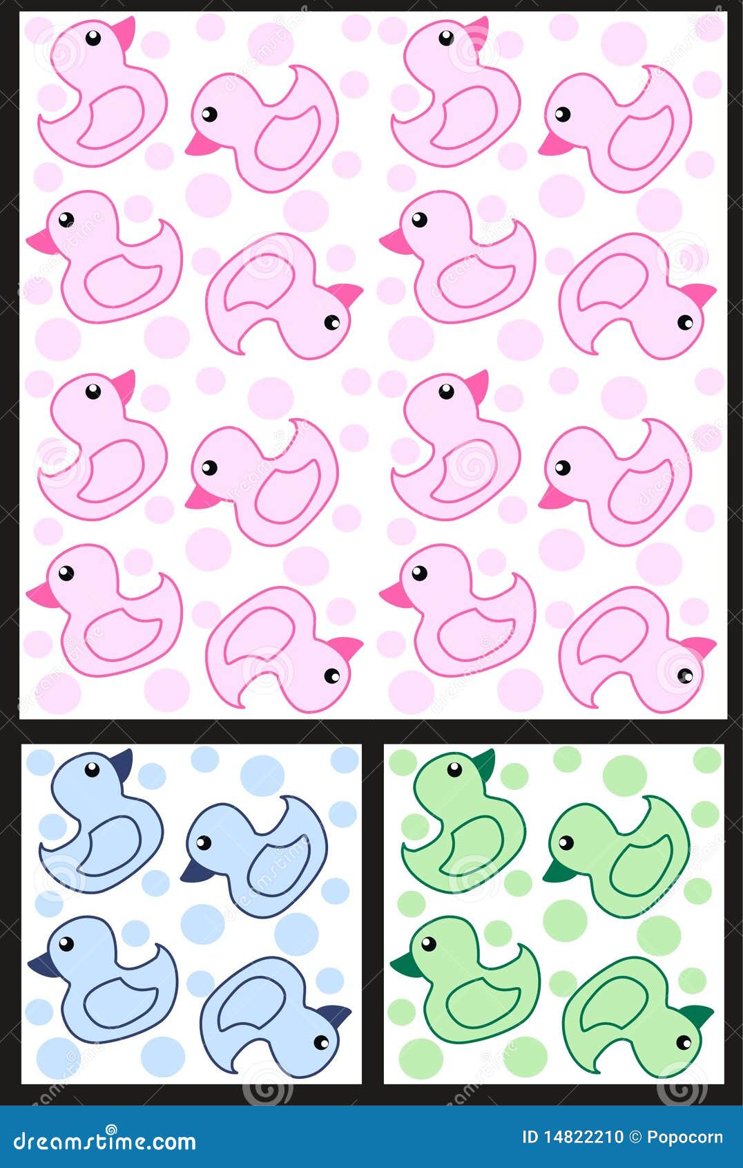 Duck pattern stock vector. Illustration of collection - 14822210