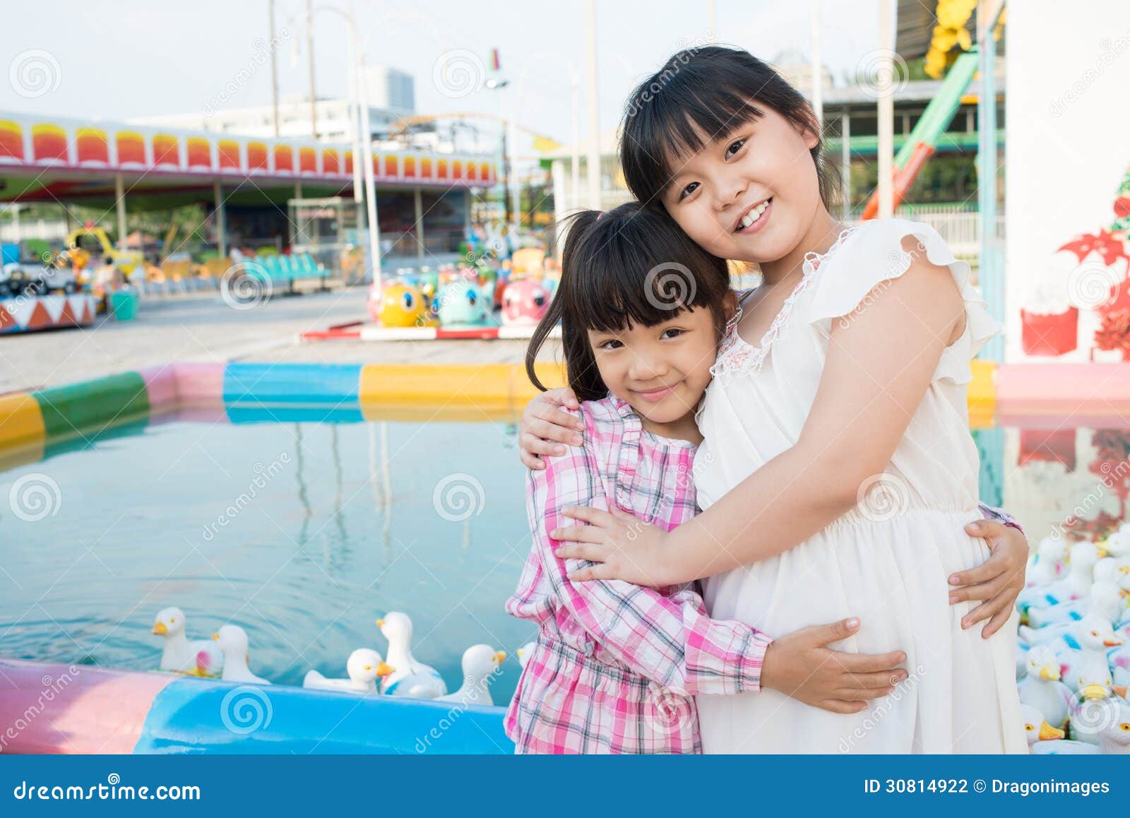 Duck pool hug stock photo. Image of enjoying, little - 30814922