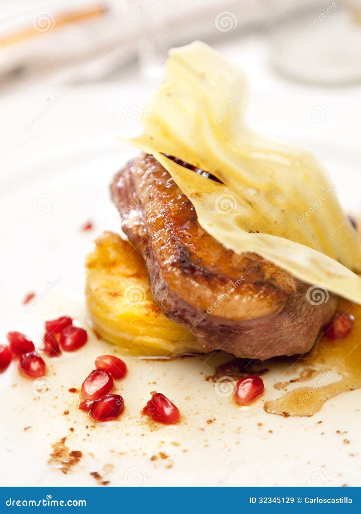 Duck and potato stock image. Image of duck, sauce, cooked - 32345129