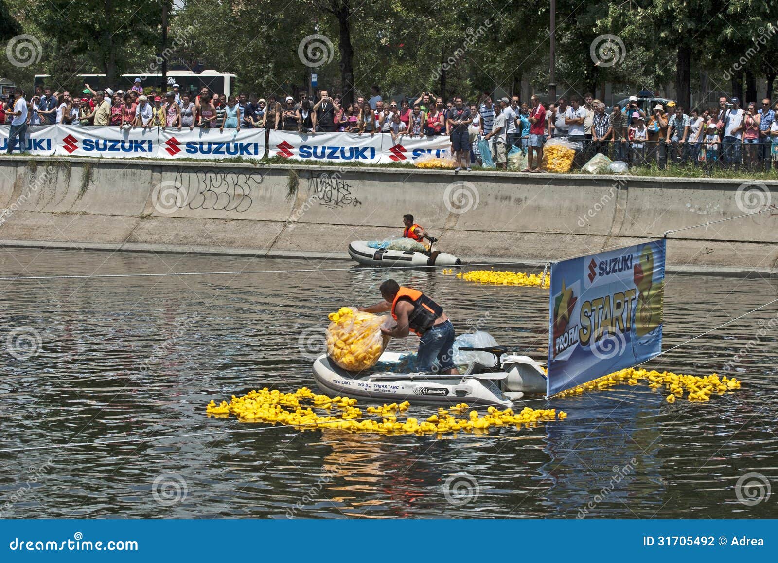 Start of a Rubber Duck Toy Race Editorial Photography - Image of race ...