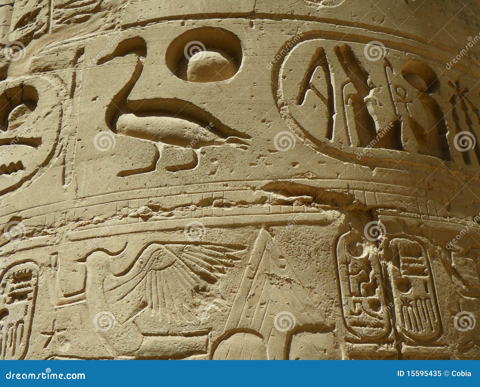 Duck Relief in Karnak Temple, Egypt Stock Image - Image of luxor ...