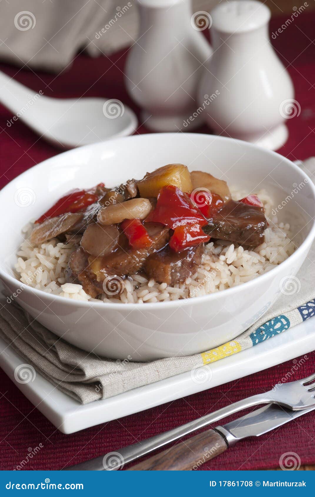 Duck with rice stock photo. Image of asian, bowl, fresh - 17861708