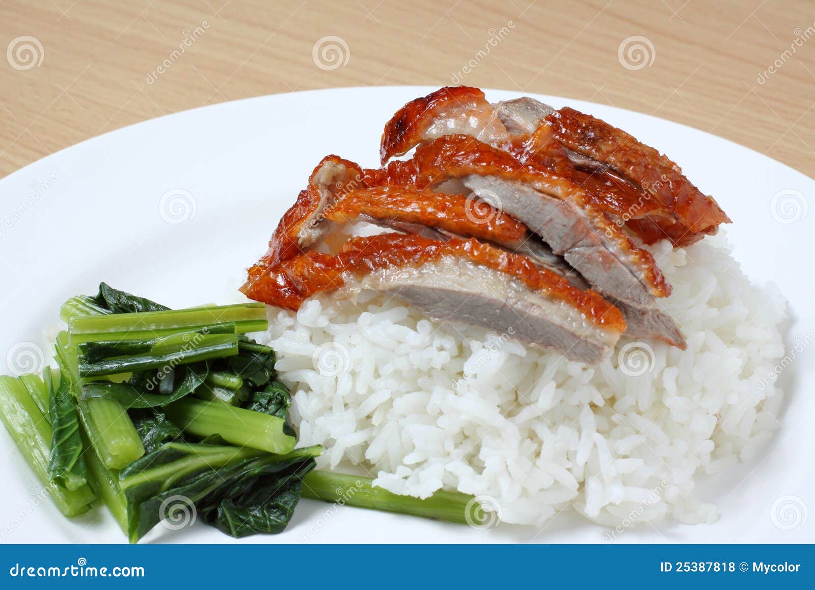 Duck with rice stock photo. Image of dine, midday, asian - 25387818